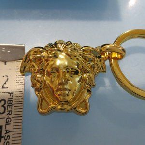 Versace | Accessories | Versace Watches Gold Medusa Head Keychain With ...